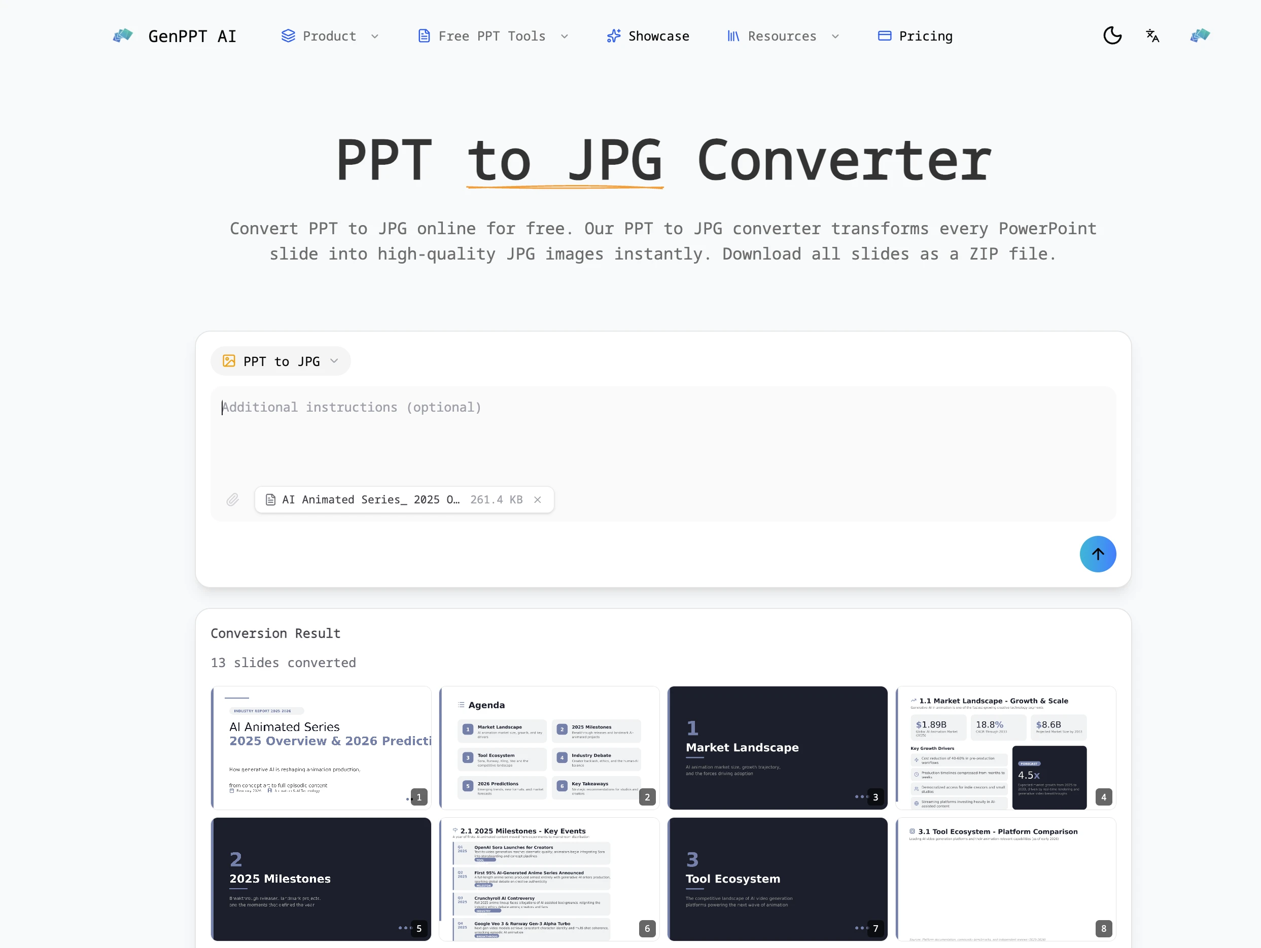 PPT to JPG - Free Online PPTX to JPG Image Converter | GenPPT