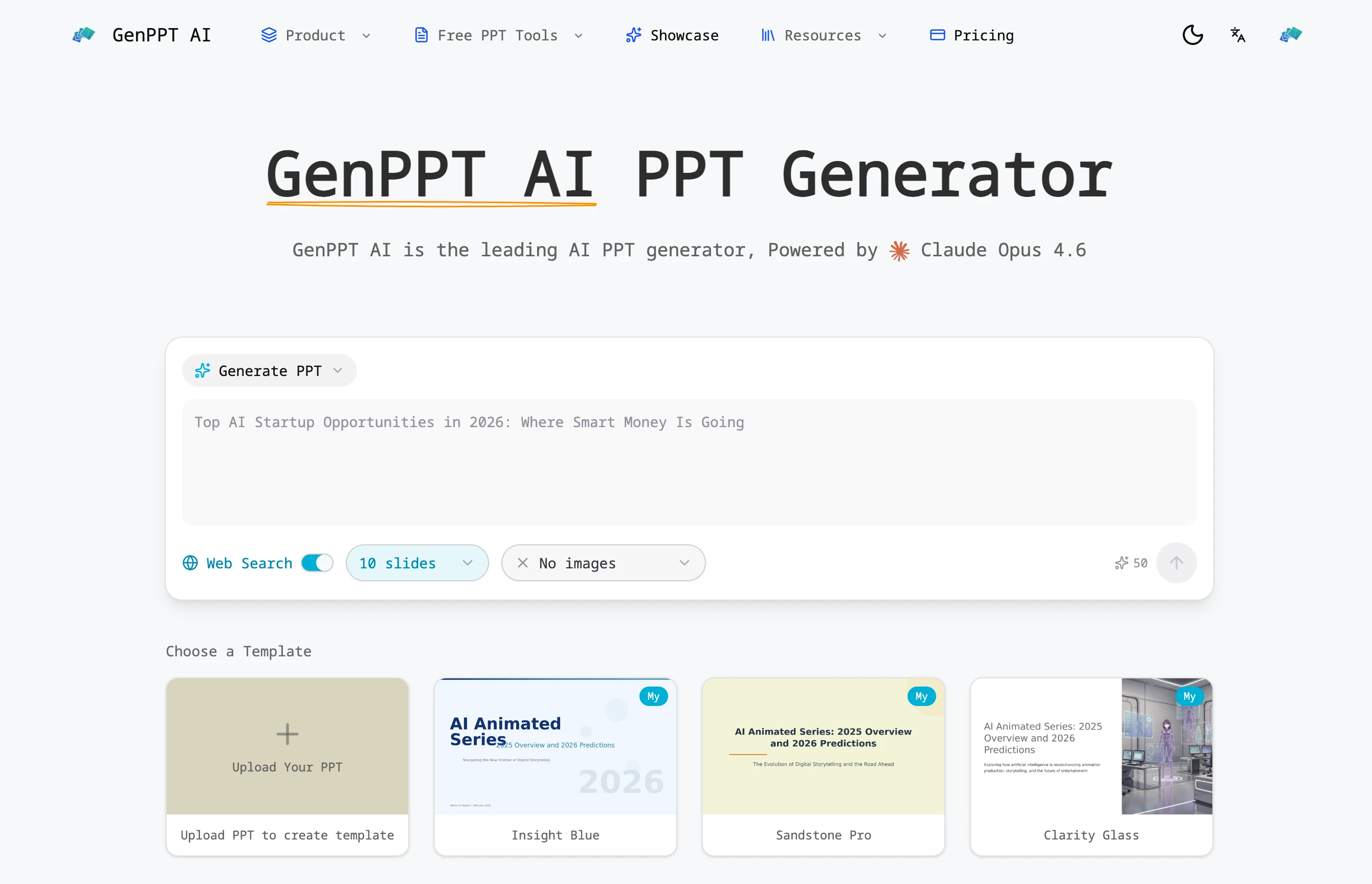 Kimi PPT Alternative - AI PPT Generator Online | GenPPT